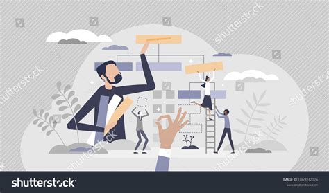 Building Website Project Programming Homepage Process Stock Vector