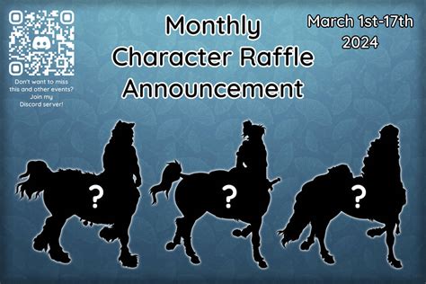 Monthly Raffle Announcement March 2024 By Anastasiaelf On Deviantart