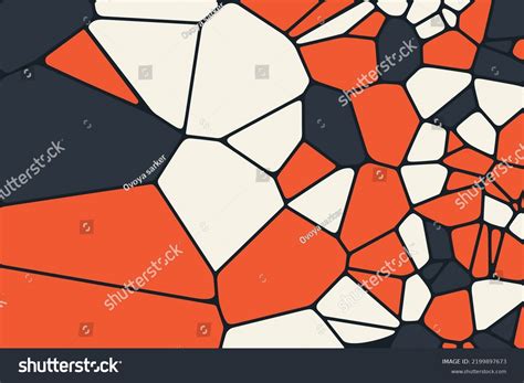 Voronoi Colorful Diagram Geometrical Tile Texture Stock Vector Royalty