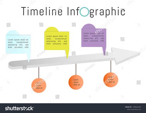 Timeline Infographic Vector Templateworkflow Flowchart Diagram Stock Vector Royalty Free