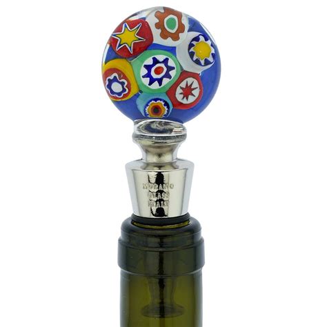 Murano Glass Bottle Stoppers Murano Glass Millefiori Bottle Stopper