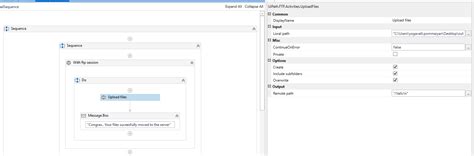 error in uploading files from local system to server using sftp help