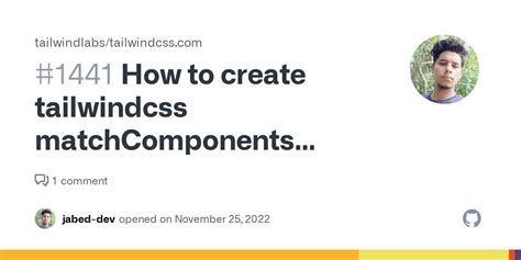 How To Create Tailwindcss Matchcomponents Plugin · Issue 1441