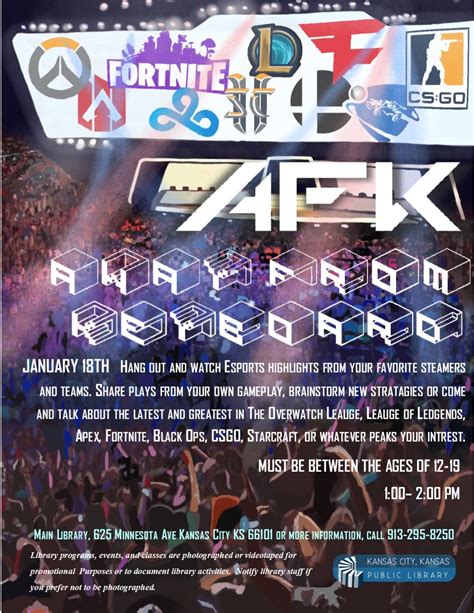 afk away from keyboard kansas city kansas public library