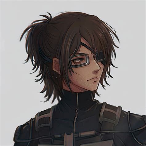 An Anime Character With Glasses On His Face And Black Hair Wearing A