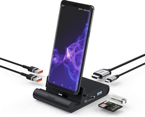 Amazon Com Baseus Docking Station For Samsung Dex Station In Usb C Hub Stand Usb C