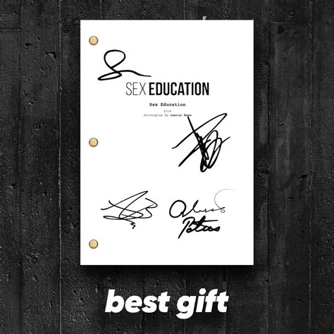 Sex Education Netflix Series Script With Copy Signed Autographs Film
