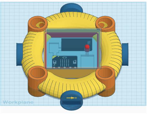 Microbit Flood Warning Device Tinkercad