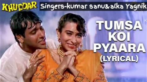 Tumsa Koi Pyaara Kumar Sanu Alka Yagnik Khuddar 1984 Youtube