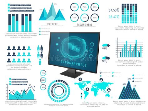 Big Set Of Various Infographic Elements For Business Stock