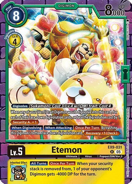 Etemon Versus Monsters Ex9 031 R Space Gaming Lomas