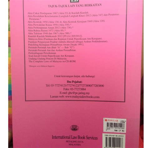 Arahan Perbendaharaan Hobbies And Toys Books And Magazines Textbooks On
