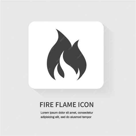 Icône De Flamme De Feu énergie De Flamme Chaude Illustration