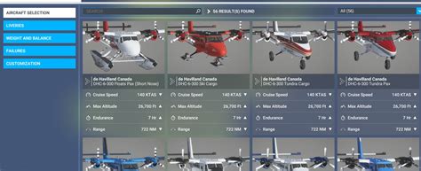 New Menu For Aircraft Submodelsvariants Resolved Microsoft Flight