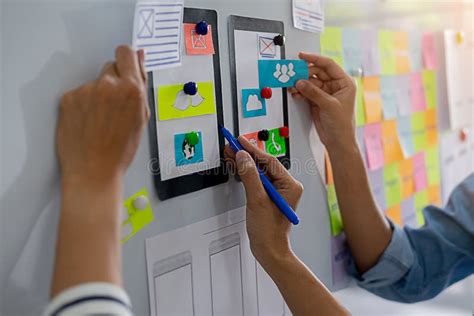Creative Web Designer Planning Application And Developing Template
