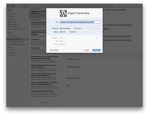 Ulysses Your New Favorite Wordpress Text Editor
