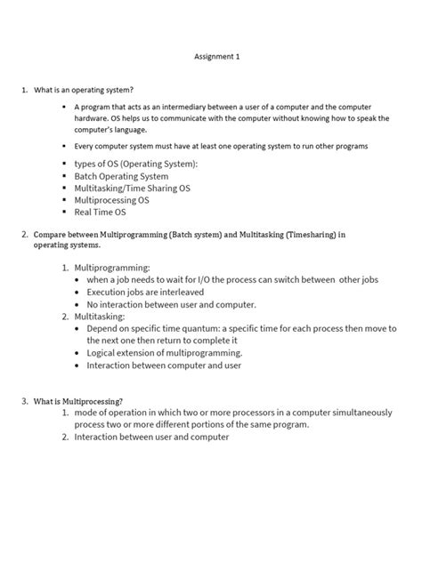 Intro To Operating Systems Pdf