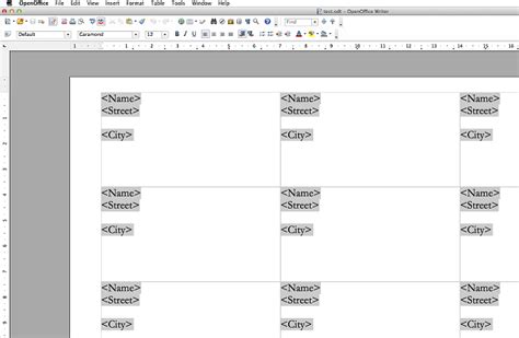 Labels And Form Letters Apache OpenOffice Wiki