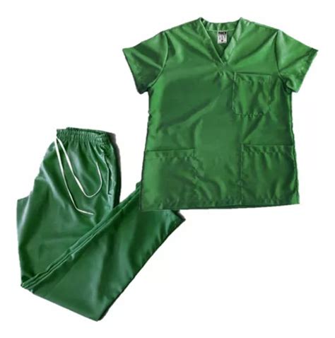 Pijama Hospitalar Cirúrgico Scrub Feminino Verde Bandeira Parcelamento sem juros