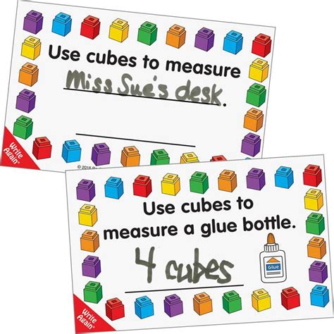 Measuring With Cubes Classroom Objects Cards Set Walmart Com Walmart Com