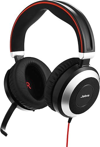 Jabra Evolve Ms Wired Stereo Over Ear Headset Microsoft Optimised Headphones With Active