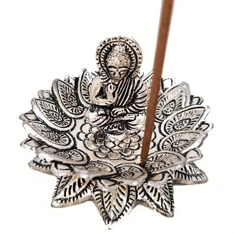 Brass Incense Burner Lotus The Blue Lotus Shop