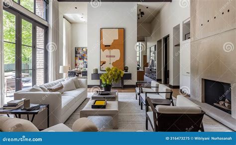 Strategic Pops Of Color Define A Modern And Inviting Living Space