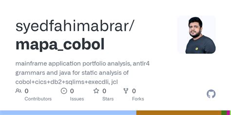 GitHub Syedfahimabrar Mapa Cobol Mainframe Application Portfolio