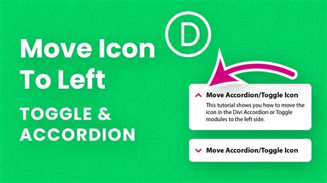 How To Move The Divi Toggle And Accordion Icon To The Left Tutorial