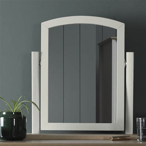 Whitby Scandi Oak And Soft Grey Vanity Mirror Avenue Interiors Dorchester