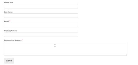 request quote form using html code for wordpress