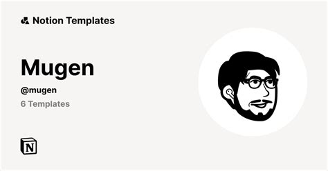 Mugen Template Creator Notion Marketplace