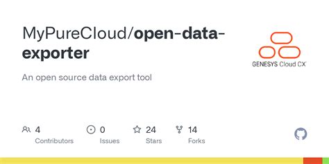Github Mypurecloud Open Data Exporter An Open Source Data Export Tool