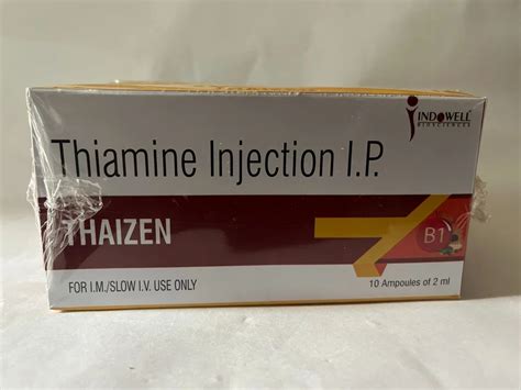 Thiamine Injection Lp At Rs 110box Jaipur Id 2855022019330