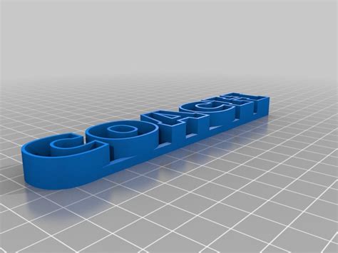 Бесплатный 3d файл Coach・3d печатный объект для загрузки・cults