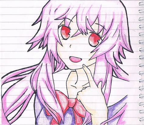 My Drawing Yuno Gasai Drawings Yuno Gasai Yuno