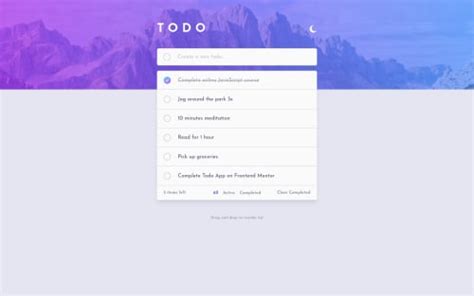 Frontend Mentor Todo App With Drag Andand Drop Feature Coding Challenge Solution
