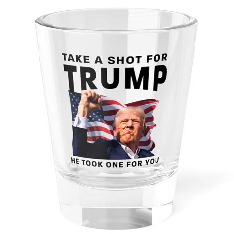 Bulletproof Trump Inauguration Whiskey Glass Proud Patriots