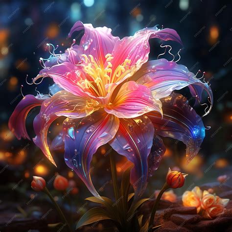 Premium Ai Image Fantasy Flower