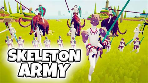 Skeleton Army Vs Every Faction Army Tabs Modded Gameplay Youtube