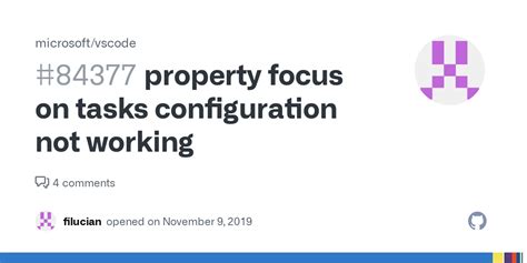 Property Focus On Tasks Configuration Not Working Issue