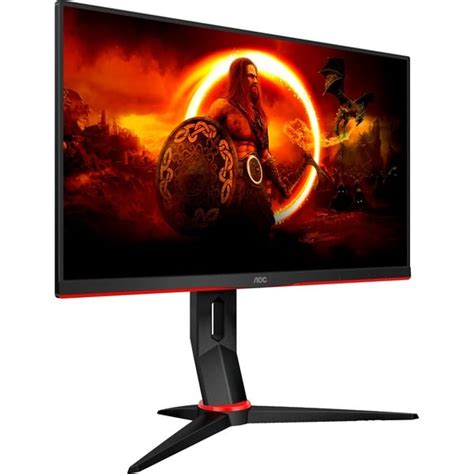 AOC Q24G2A/BK, Gaming-Monitor 60.4 cm (23.8 Zoll), schwarz/rot, QHD ...