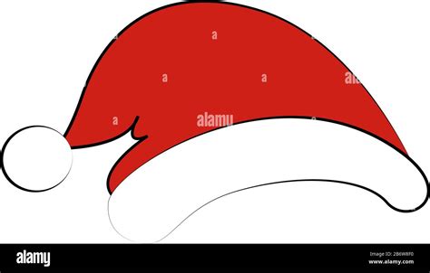 Christmas Hat Illustration Vector On White Background Stock Vector