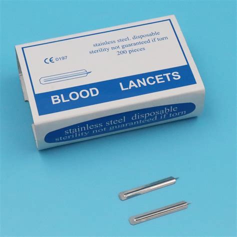 Disposable Sterile Stainless Steel Blood Lancet Lancet And Needle