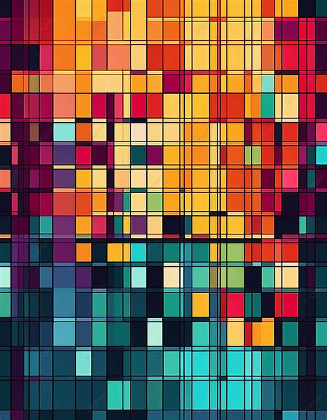 Abstract Colorful Grid Pattern Background Wallpaper Image For Free Download Pngtree