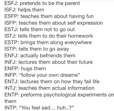 Types With Siblings Estj Myers Briggs Personality Traits Infp