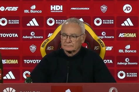 DIRETTA Roma Atalanta La Conferenza Stampa Di Ranieri LIVE