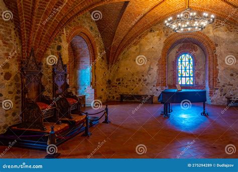 Trakai Lithuania July 5 2022 Interior Of Trakai Castle In Li
