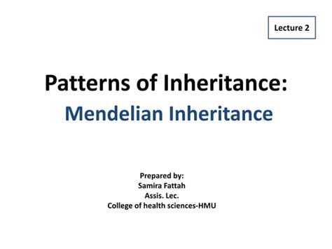 Patterns Of Inheritance Mendelian Inheritance Pptx Gardening Home