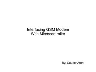 Gsm Presentation Ppt